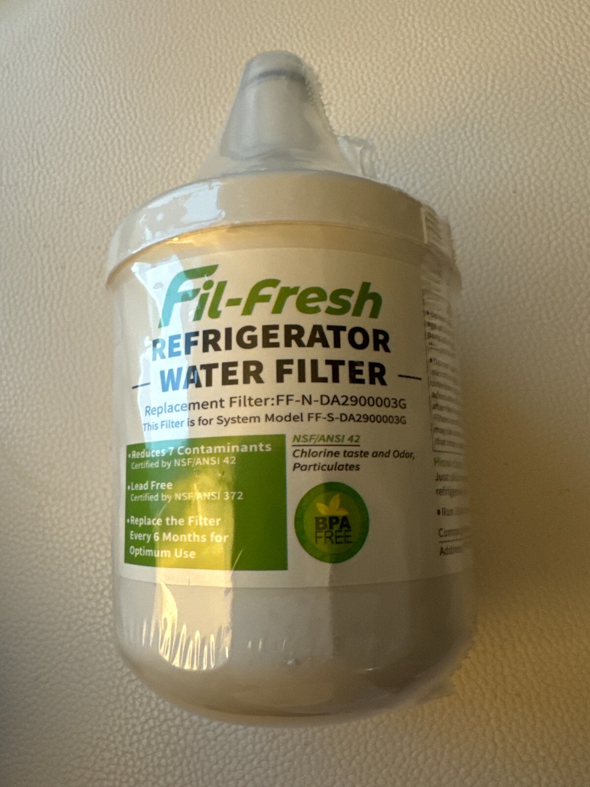 Fil Fresh Refrigerator Replacement Water Filter FF-DA2900003G - FREE ...