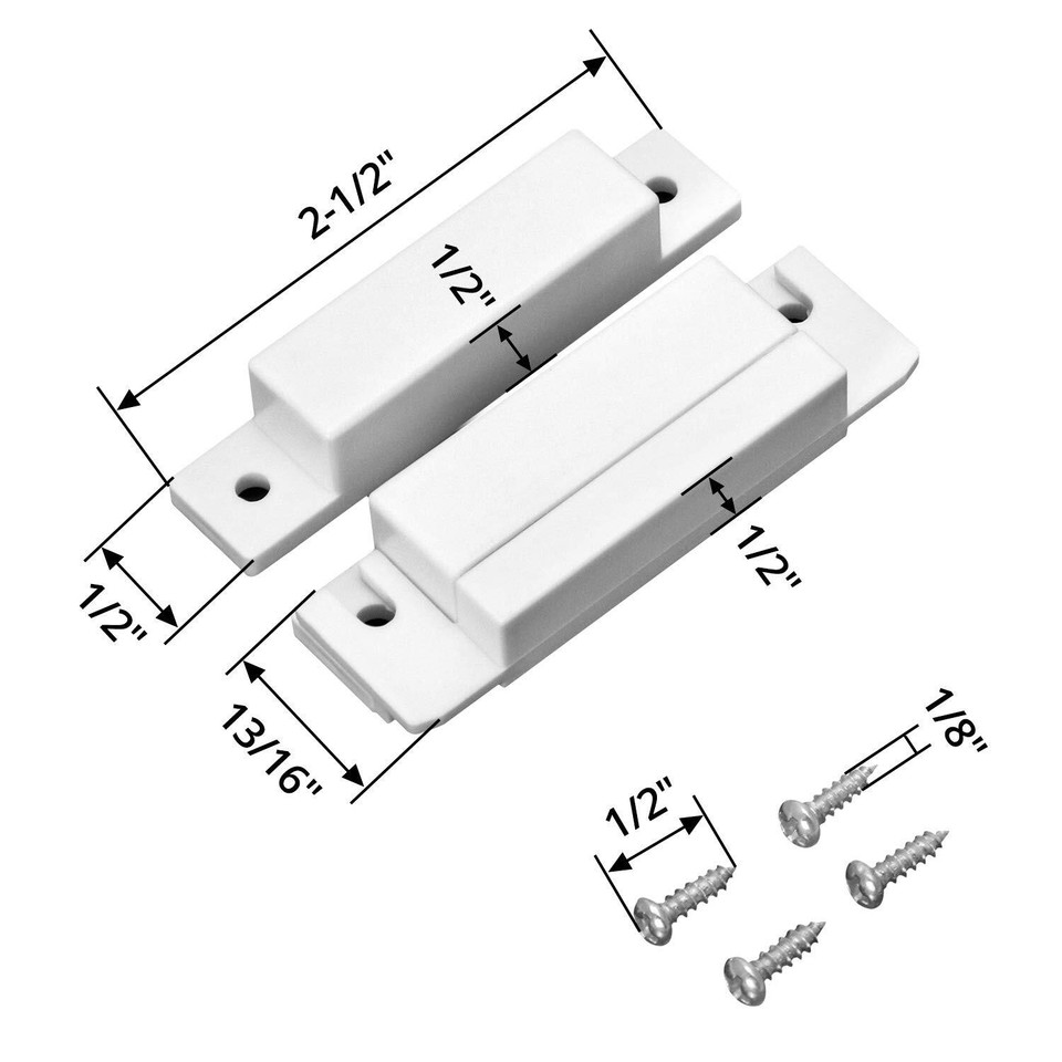 Wired Surface Mounted NC Magnetic Door Window Contact Sensor Alarm ...