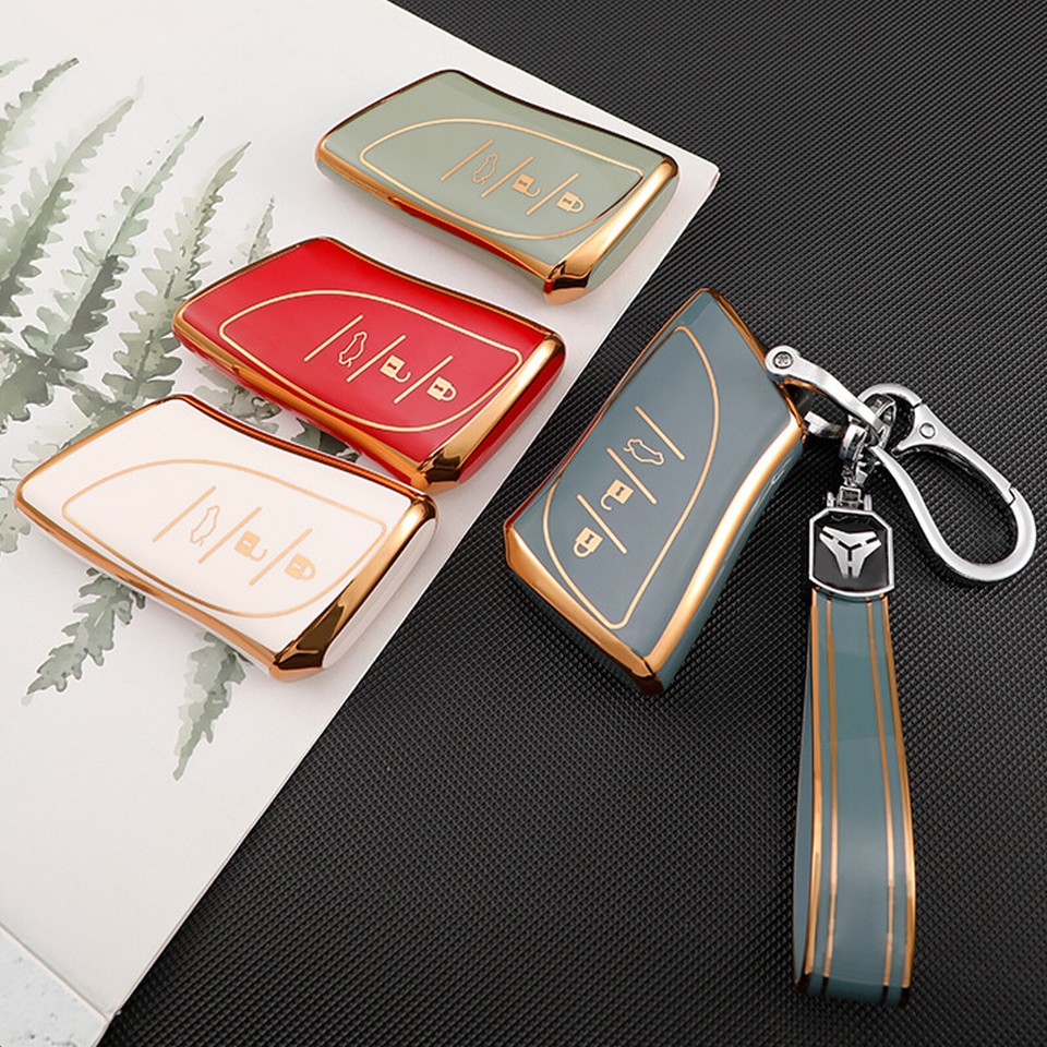 3 Button Smart Remote Key Case Fob Cover For Lexus ES IS UX NX LC500 ...