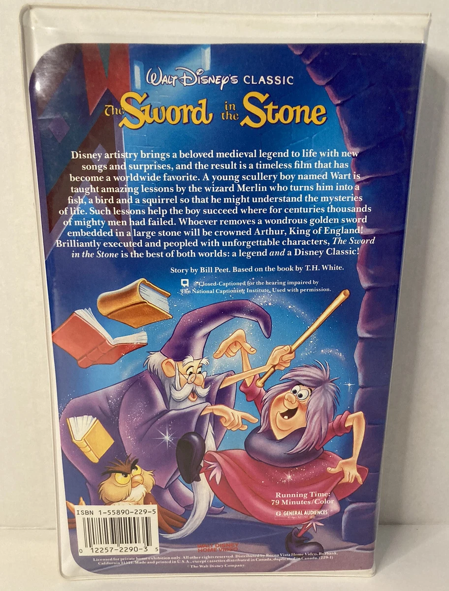 The Sword In The Stone 1991 Vhs