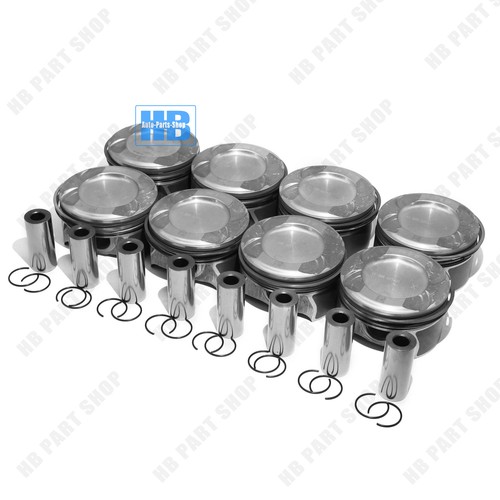 8x Pistons Rings Set For Mercedes-Benz X166 W221 W222 GL500 S500 M278 4 ...