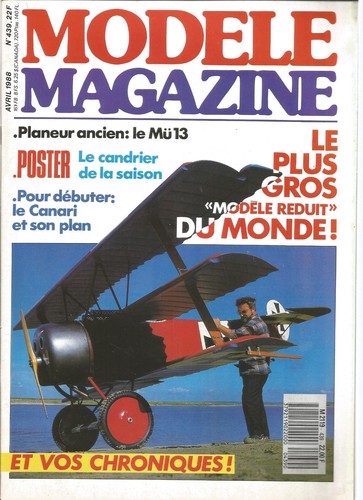 MODELE MAG N°439 TECHNIQUE : LACET INVERSE - PROFIL POUR AILES VOLANTES ...