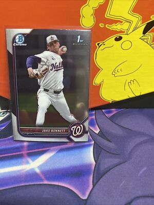 2022 Bowman Draft Jake Bennett 1st Bowman Chrome Washington Nationals ...