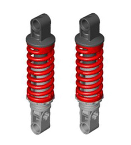 2 Lego Shock Absorbers EXTRA HARD spring (technic,car,truck,suspention ...