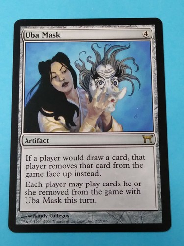 Magic The Gathering 1x UBA MASK - Artifact Rare MTG Champion Of ...