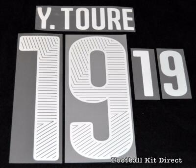Ivory Coast Toure yaya 42 2014 World Cup badge Name/Number Set Kit Home ...