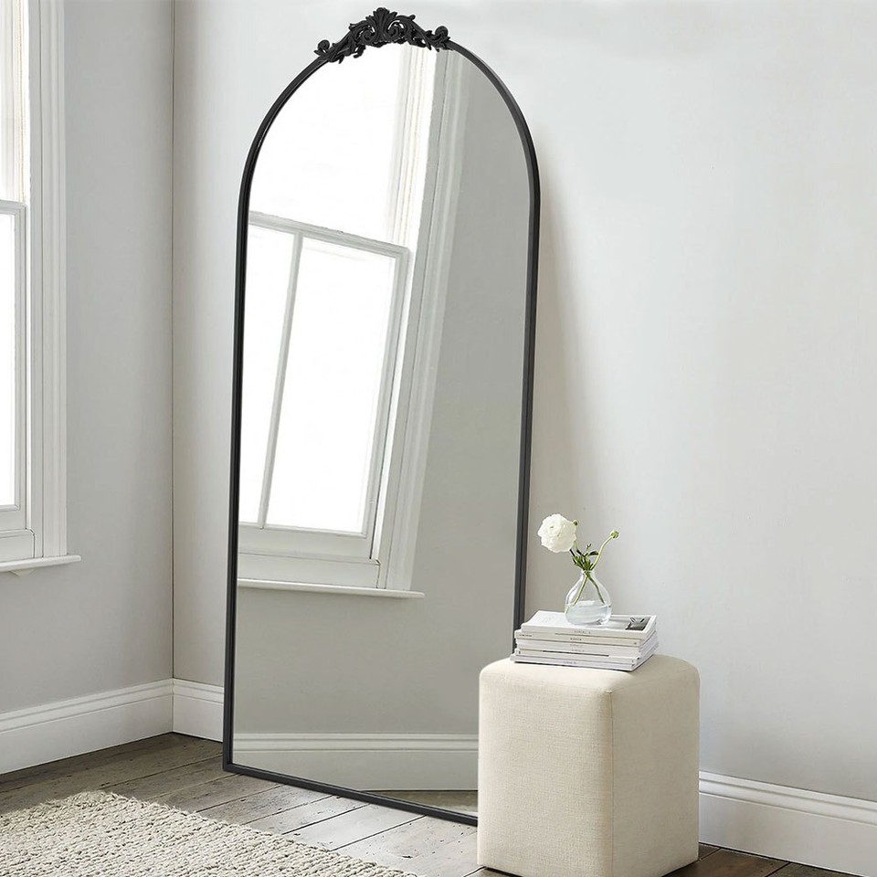 180 x 80cm Long Mirror Arched Full Length Wall Mirror Home Living Room ...
