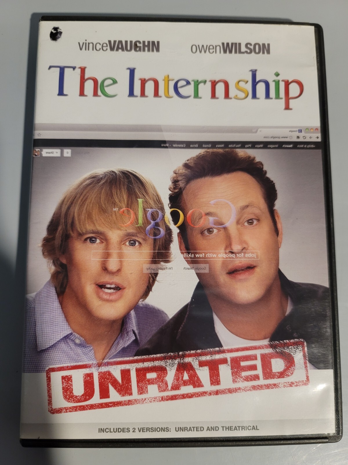 The Internship Dvd Movie Cover