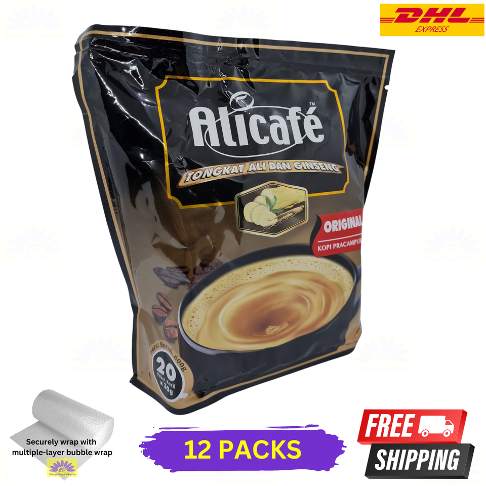 6 X Alicafe Original 20 Sachets x 30g Halal Coffee 5 in 1 (Express ...