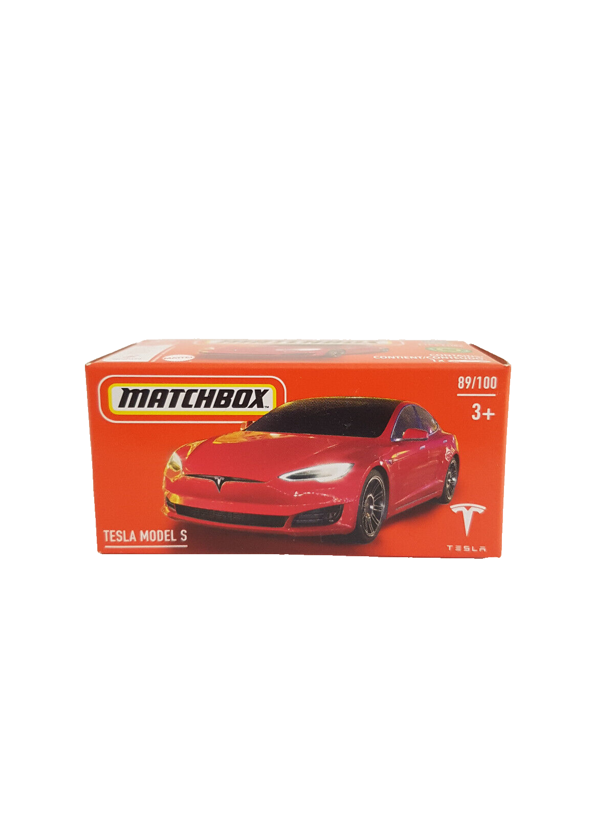 Matchbox Tesla Model S 89/100 Power Grabs Brand New RED | eBay