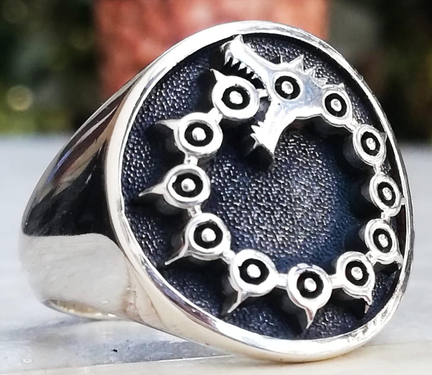 Sterling Silver 925 The Seven Deadly Sins Wrath Ouroboros Dragon's ...