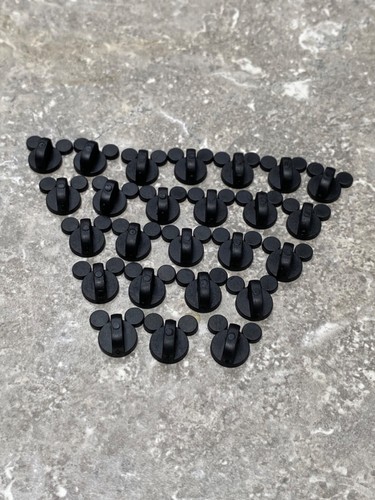 DISNEY MICKEY EARS HEAD REPLACEMENT RUBBER PIN BACKS BADGE BACKINGS ...