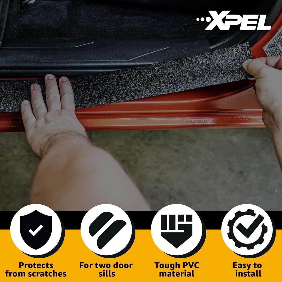 XPEL Black Universal Door Sill Guard (60" x 2.75") Paint Protection | eBay