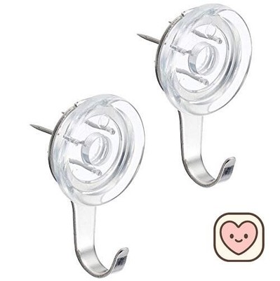 Markey Clear Triple Pin Hook for Drywall & Wood, 7kg Load, 2pcs, New | eBay