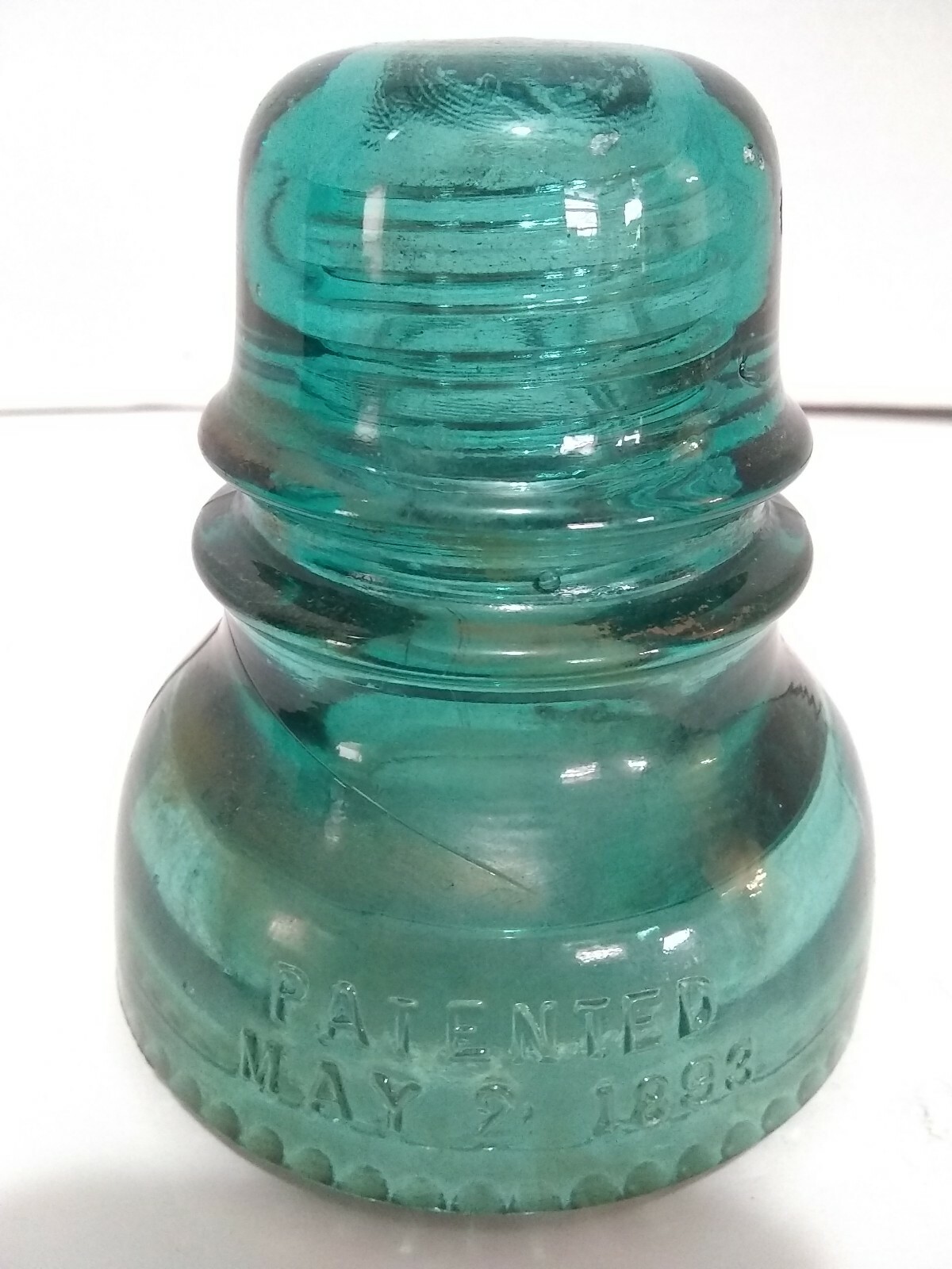 Hemingray No. 40 Patented May 2 1893 Aqua | eBay