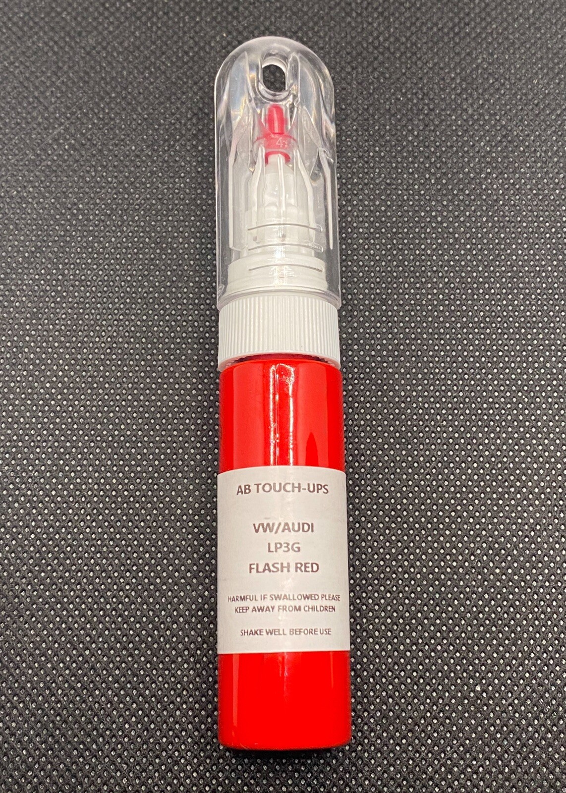 VW/AUDI FLASH RED LP3G TOUCH UP PAINT PEN/BRUSH FOR SCRATCH CHIP REPAIR ...