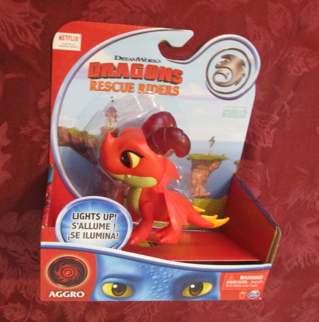 Aggro Lights up Action Figure Dreamworks Dragons Rescue Riders Netflix ...