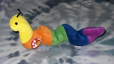 Inch the Inchworm - Yarn Antennae - Beanie Babies - Beaniepedia
