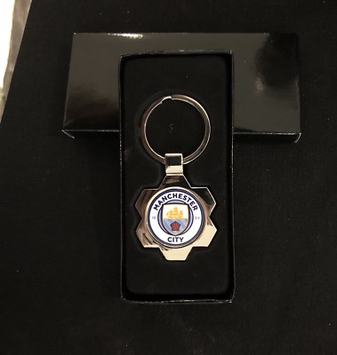 Manchester City FC key chain / New Logo keyring With Silver Side | eBay ...