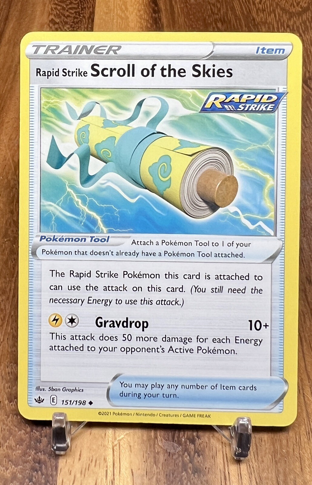 Rapid Strike Scroll Of The Skies 151/198 Chilling Reign Trainer Pokemon ...