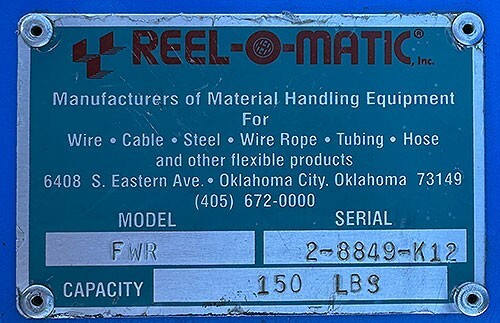 Reel-O-Matic FWR-101 High-Speed Fine Wire/Rope Respooler/Re-spooler ...
