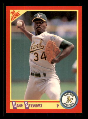 1990 Baseball 1990 Score Dave Stewart Oakland Athletics #410 1 | eBay