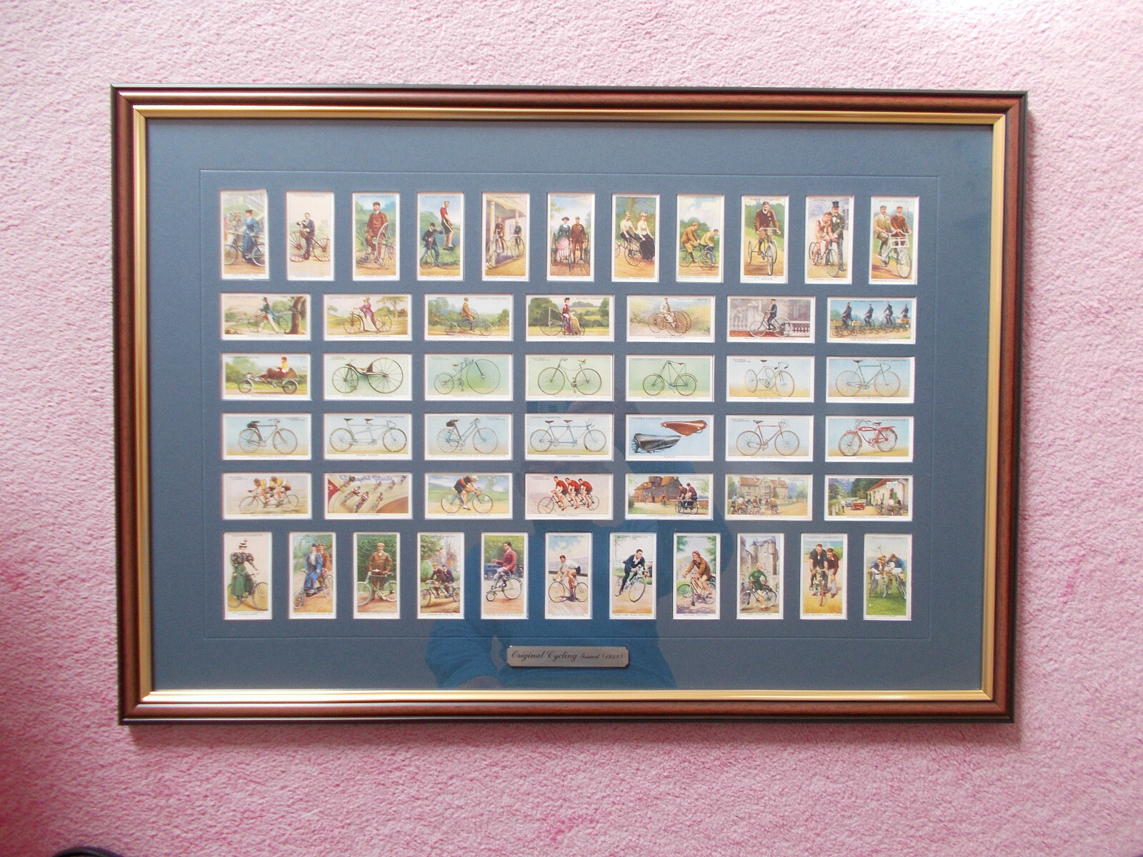 FRAMED CIGARETTE CARDS BY PLAYER'S - CYCLING | eBay