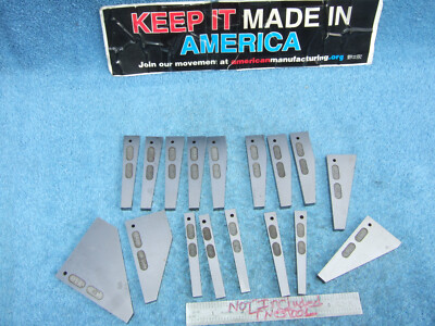 FLAT ANGLE GAGE BLOCKS (17) 1* TO 45* MACHINIST TOOLMAKER INSPECTION ...