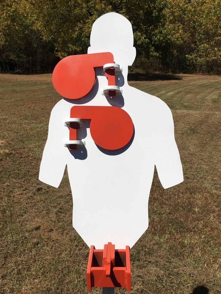 AR500 Combatant Steel Hostage Reactive IDPA Shooting Target 3/8 16x30 ...