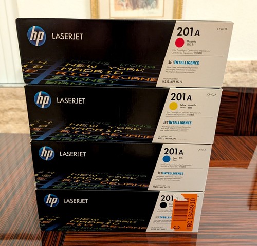 Genuine HP 201A LaserJet Toner Cartridges Set For M252 M277 - 4 Pack ...