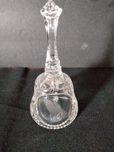Vintage Pressed Glass Bell The Lord's Prayer | eBay