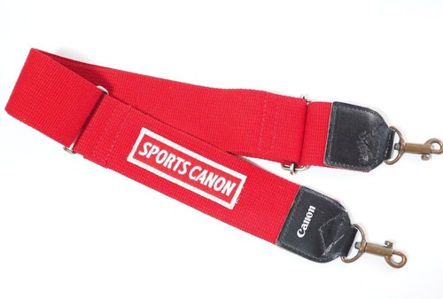 Rare Canon Genuine Original "SPORTS CANON" Wide 50mm Neck Strap Red ...