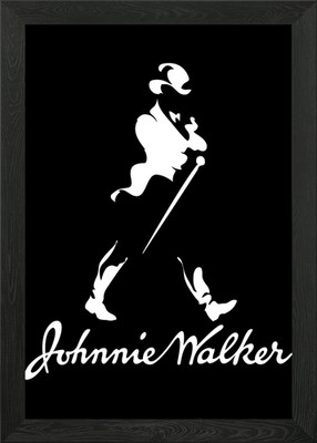 johnnie walker Framed Wall Art Poster Canvas Print Picture | eBay UK