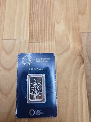 PAMP MMTC Tree of Life Banyan Tree 10 Gram Solid .999 Fine Silver Bar ...