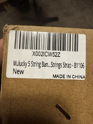 5 String Banjo Mini - Mulucky 26 Inch Travel Banjo Sapele Body Closed ...