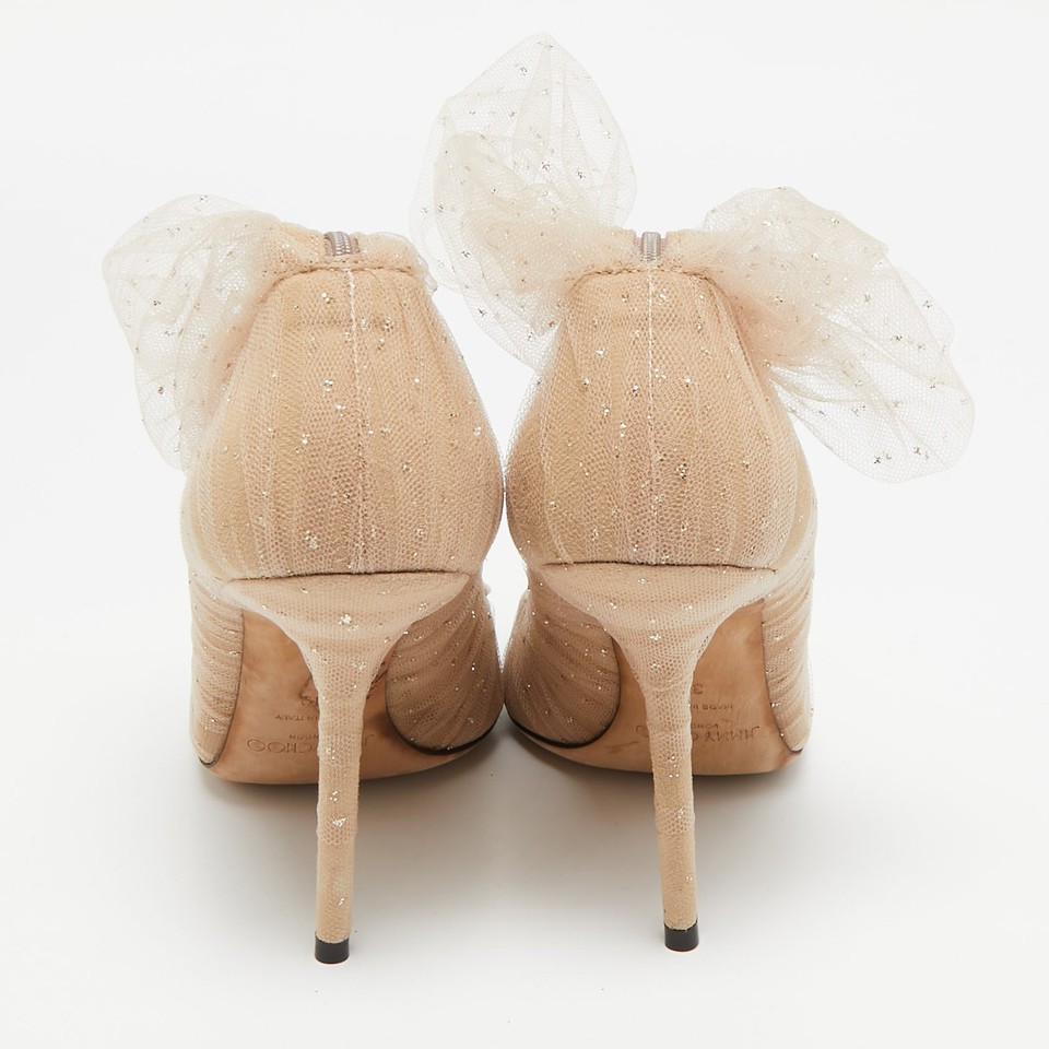 Jimmy Choo Beige Mesh and Suede Lavish Pumps Size 39 | eBay