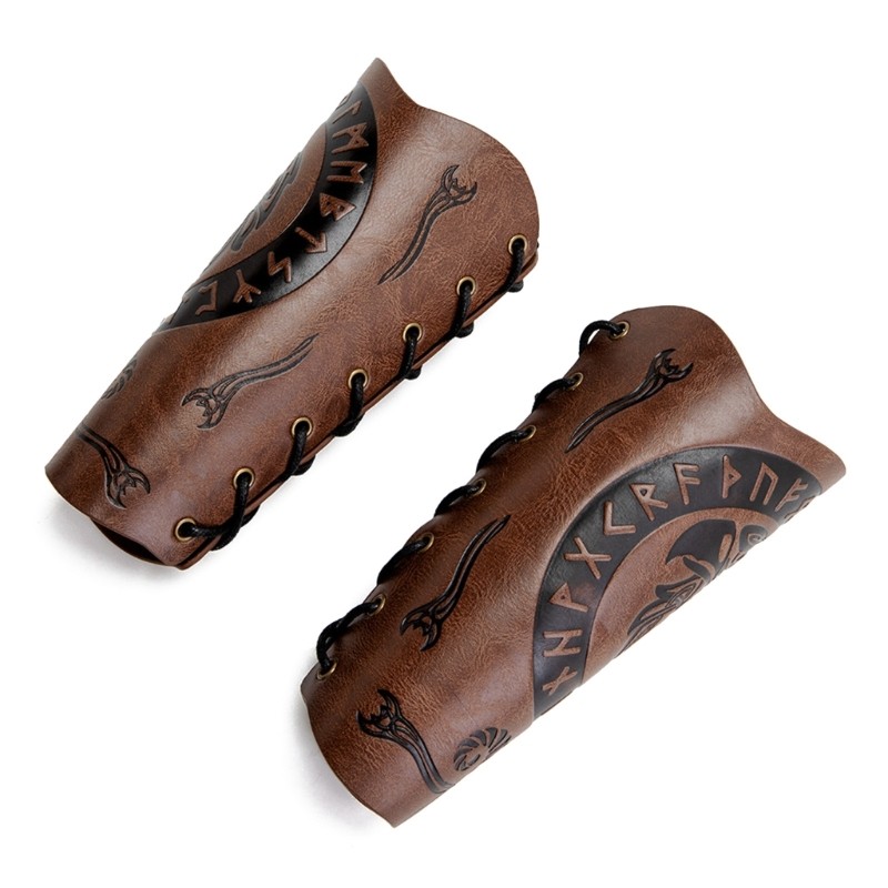 Arm Guard Gauntlet Wristband Role Playing Armguards Wide Knight Arm ...