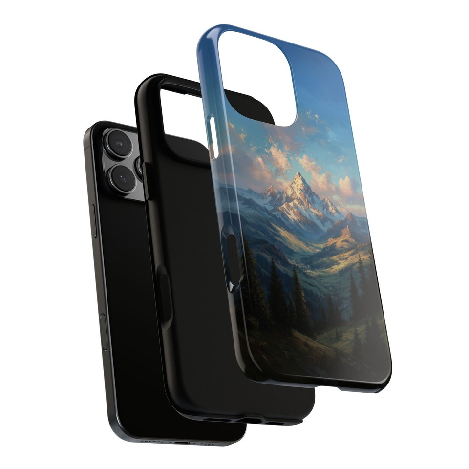 For iPhone/Galaxy/Pixel | Phone Ink Case - Evening Light Mountain ...