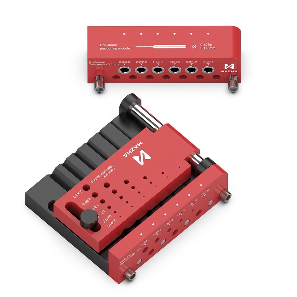 MAZHA Round Bar Drilling Positioner Auxiliary Tool for Through/Coaxial ...