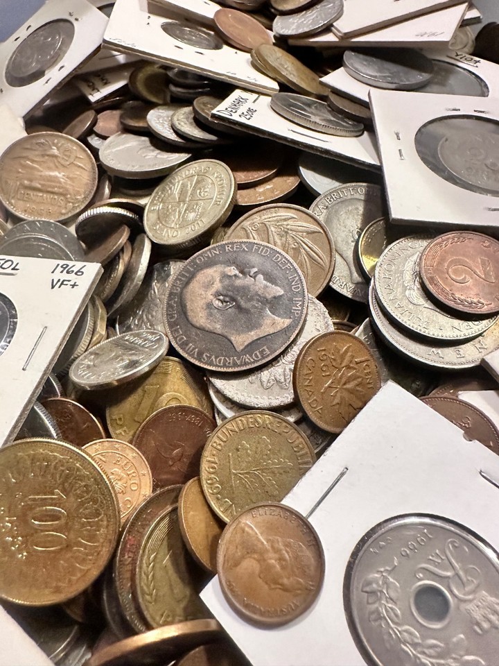 Mixed Lot of 100 Bulk World Foreign Coins From Around the World | eBay ...