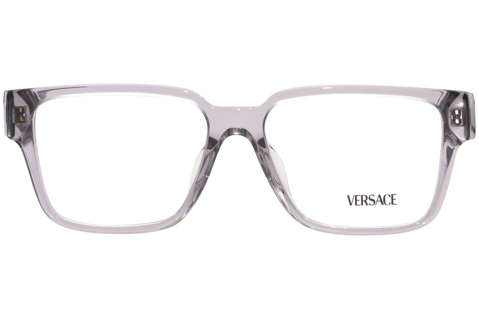 Versace VE3346 593 Eyeglasses Frame Men's Grey Transparent Full Rim ...