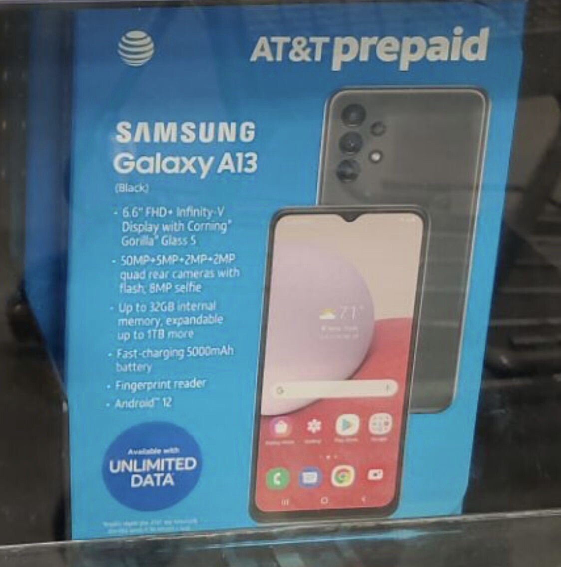 AT&T Samsung Galaxy A13 LTE | 32GB Black Prepaid Smartphone | eBay