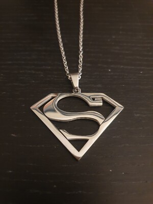 large SUPERMAN S COMIC TV HERO Pendant 22" necklace | eBay