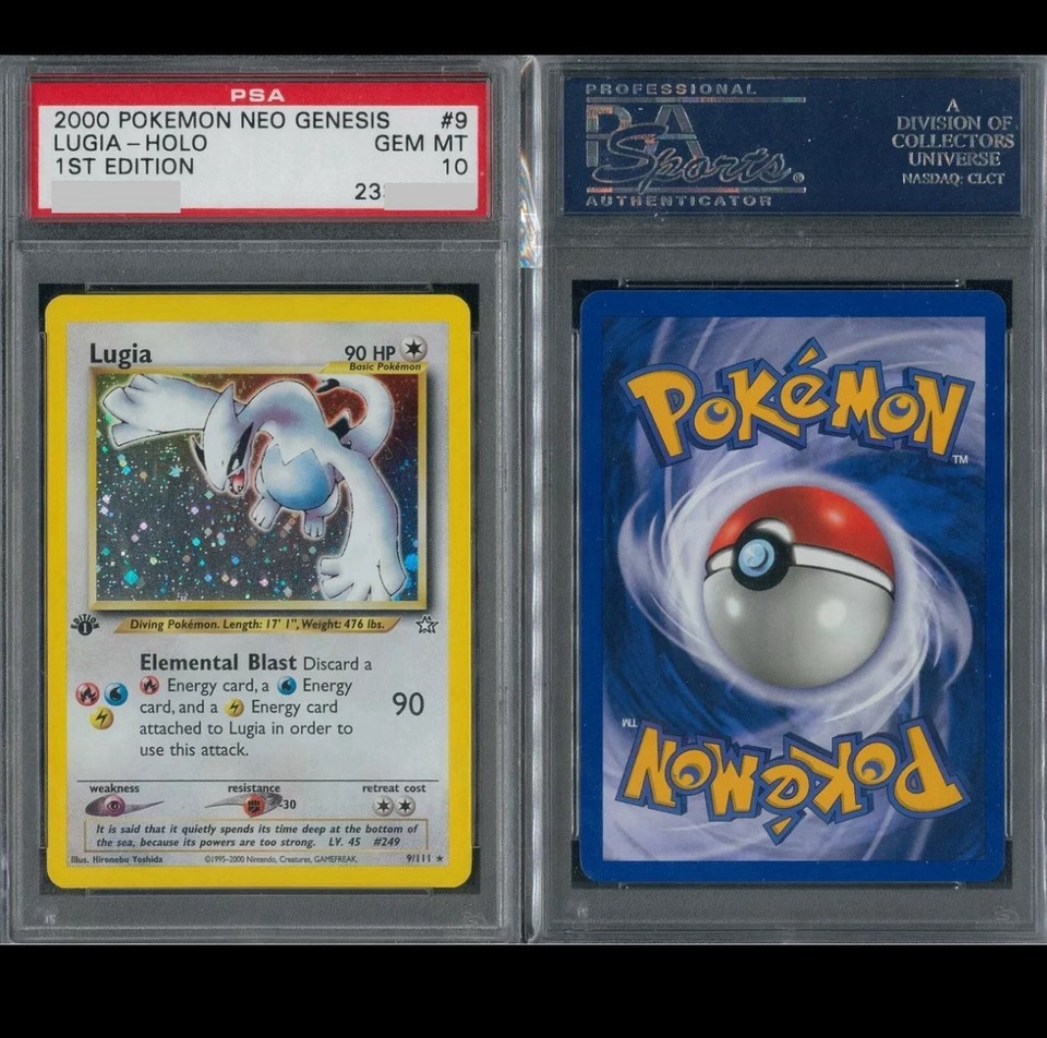 Pokemon Lugia Neo Genesis 1st Edition Holo Rare #9 PSA 10 LOW POP | eBay