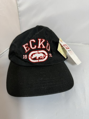 ECKO Unltd Rhino 1972 Baseball Cap Hat Polo Style Black Red Y2K Urban ...