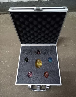 1:1 Marvel The Avengers Iron Man Thanos Infinity Stones Light Cosplay ...