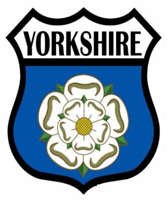 2 x Yorkshire York County Flag Self Adhesive Backed Stickers Laptop Car ...