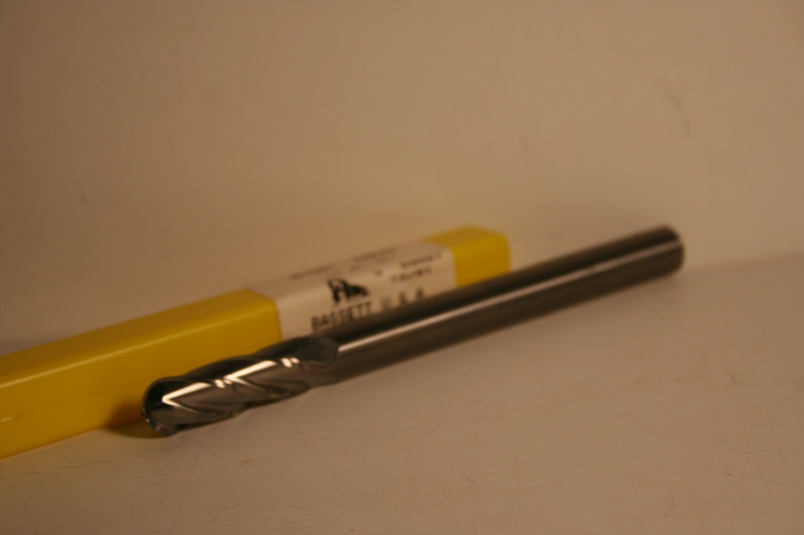 Bassett 51561 1/2 x 1/1/2 x 6" Carbide 4 Flute Single Ball End Mill ...