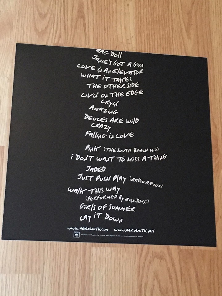 AEROSMITH O YEAH! Album Flat Double Sided Record Store Poster Promo ...