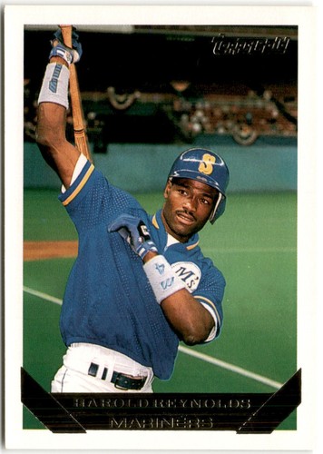 1993 Topps #757 Harold Reynolds Gold Seattle Mariners | eBay